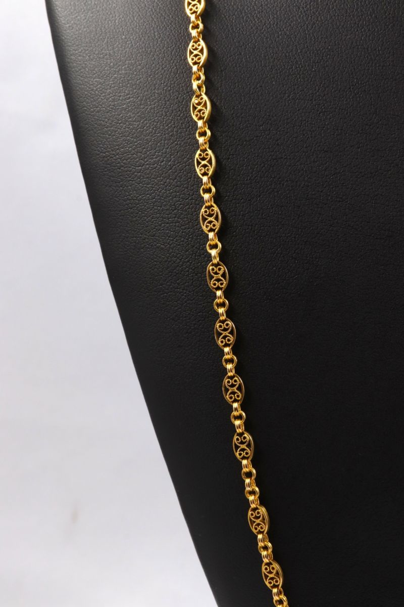 Sautoir maille filigrane fin XIXe - Antikhor